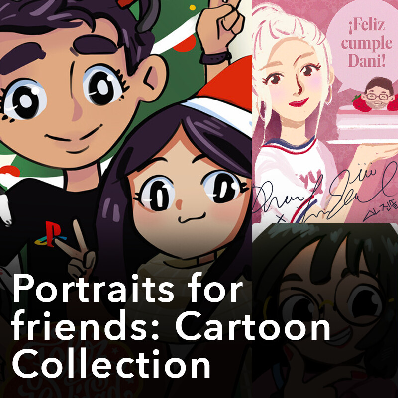 ArtStation - Portraits for friends! (2019-2020) Cartoon collection
