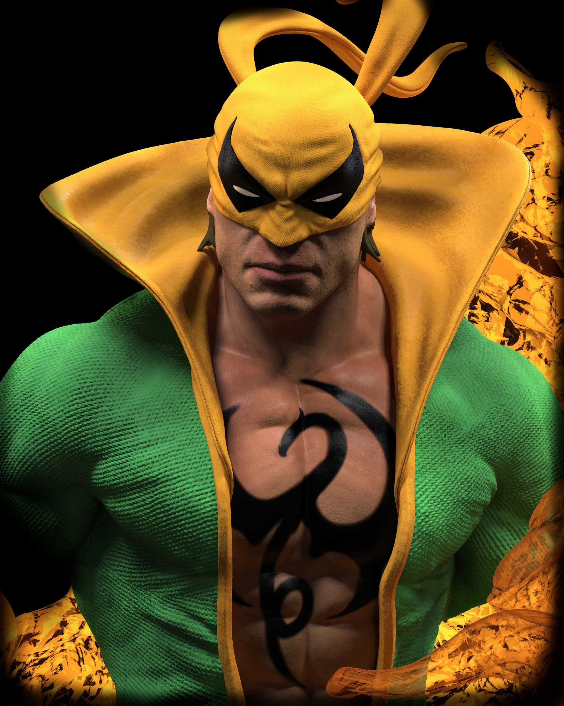 ArtStation - Iron Fist (Bust - Fanart)