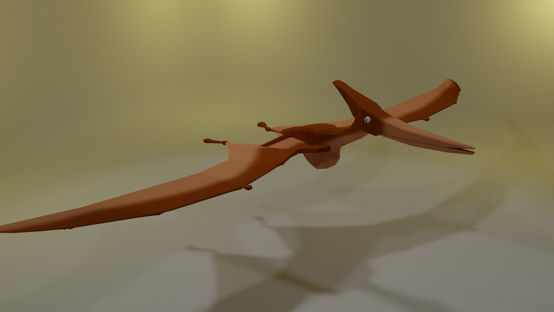 ArtStation - Lowpoly 3D pterodactyl