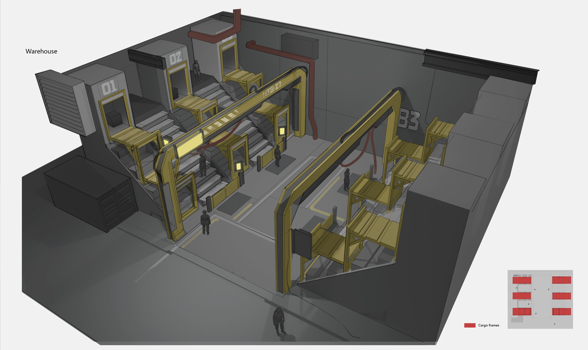 ArtStation - Interior layout and props