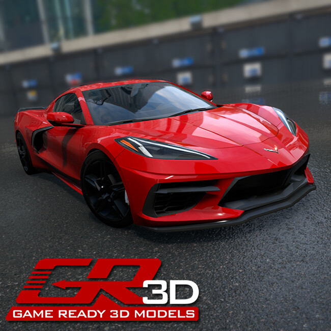 ArtStation - Corvette C8 Stingray : Unity3D Gameready Model