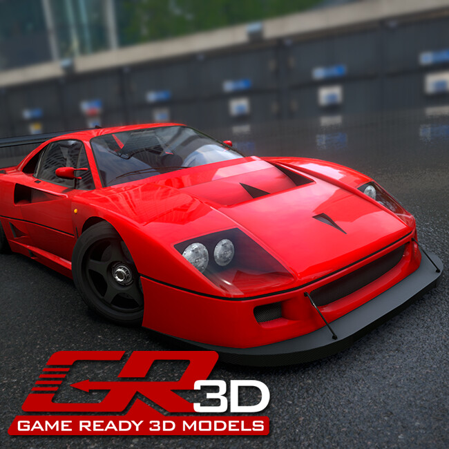 ArtStation - Ferrari F40C : Unity3D Gameready Model