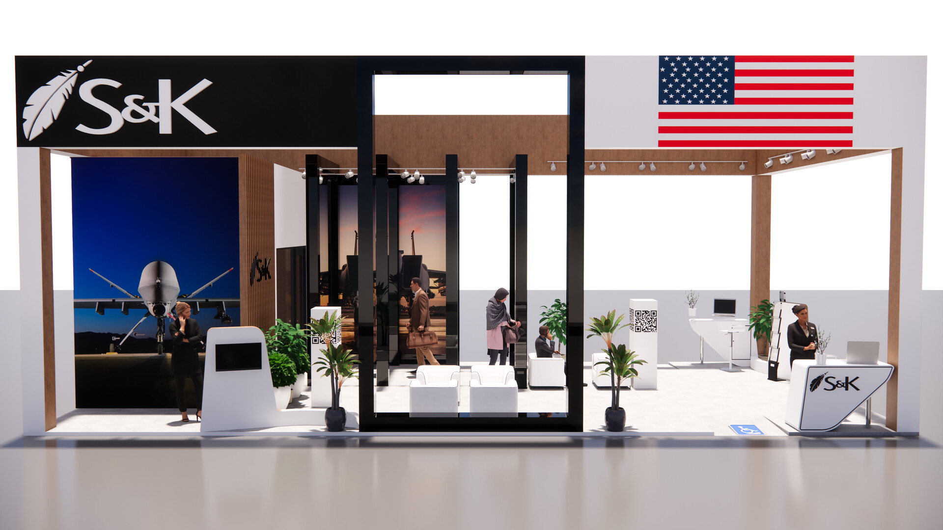 ArtStation - S & K Aerospace - Booth Concept