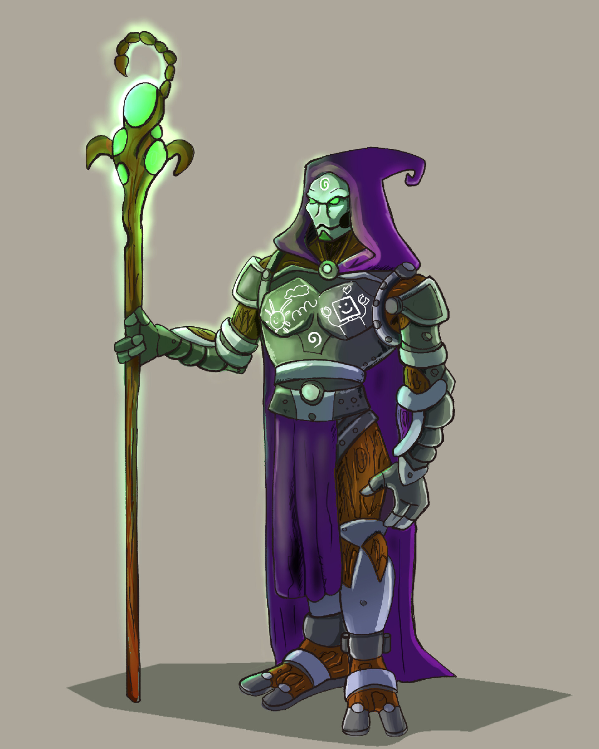 ArtStation - Dnd fan art: warforged
