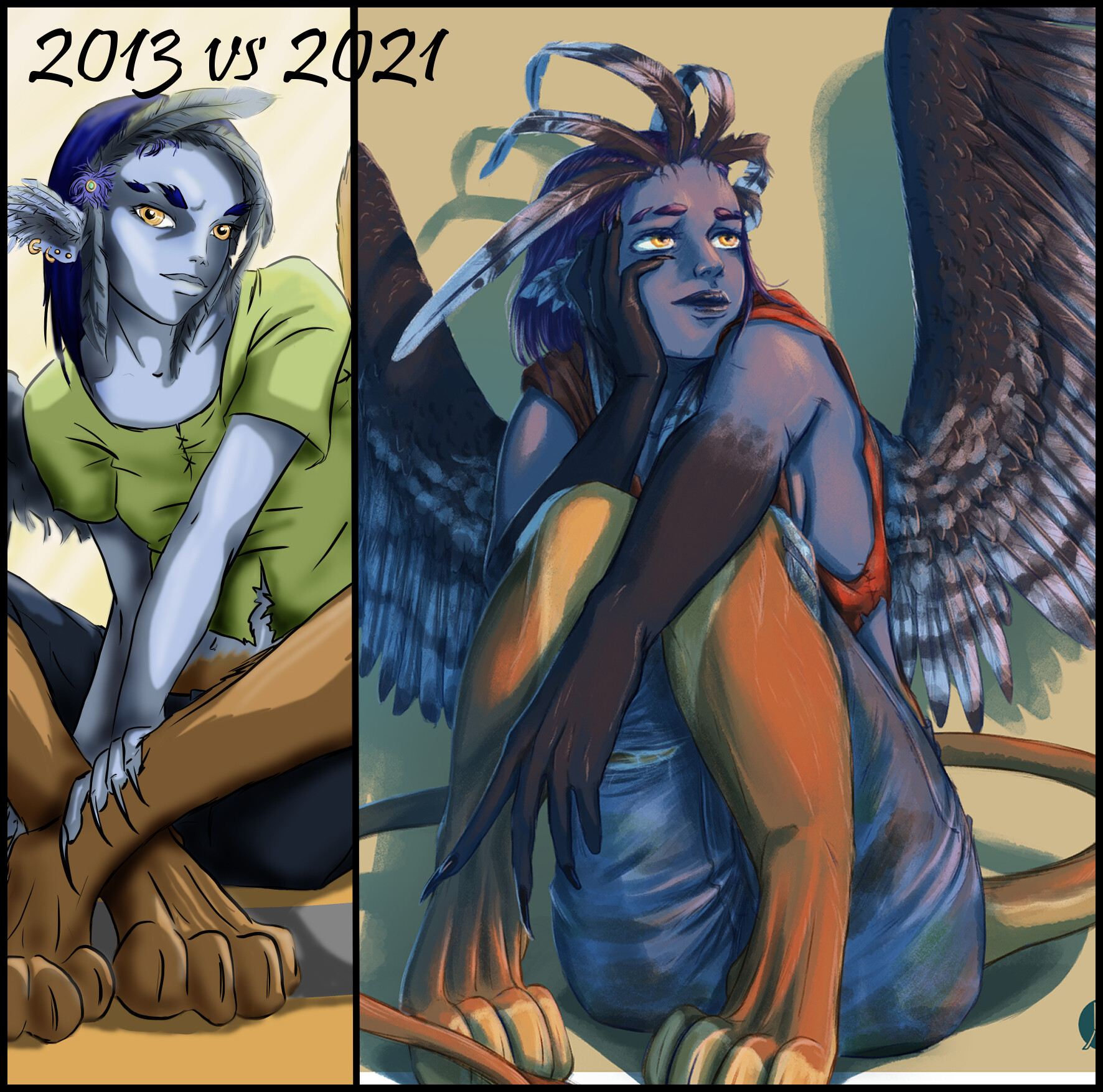 ArtStation - Redraw 2013vs2021
