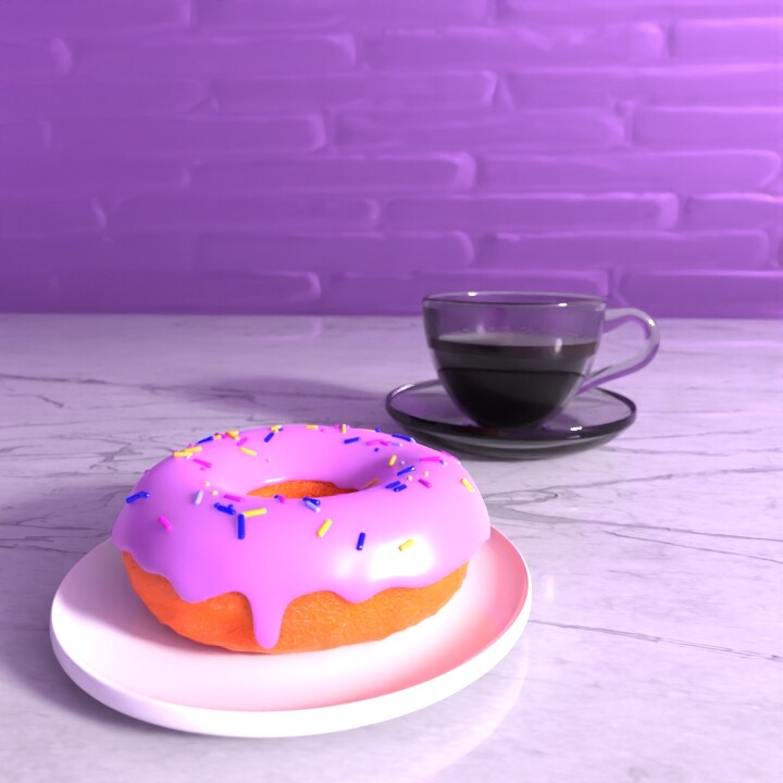 ArtStation - Blender Guru Doughnut Tutorial Result