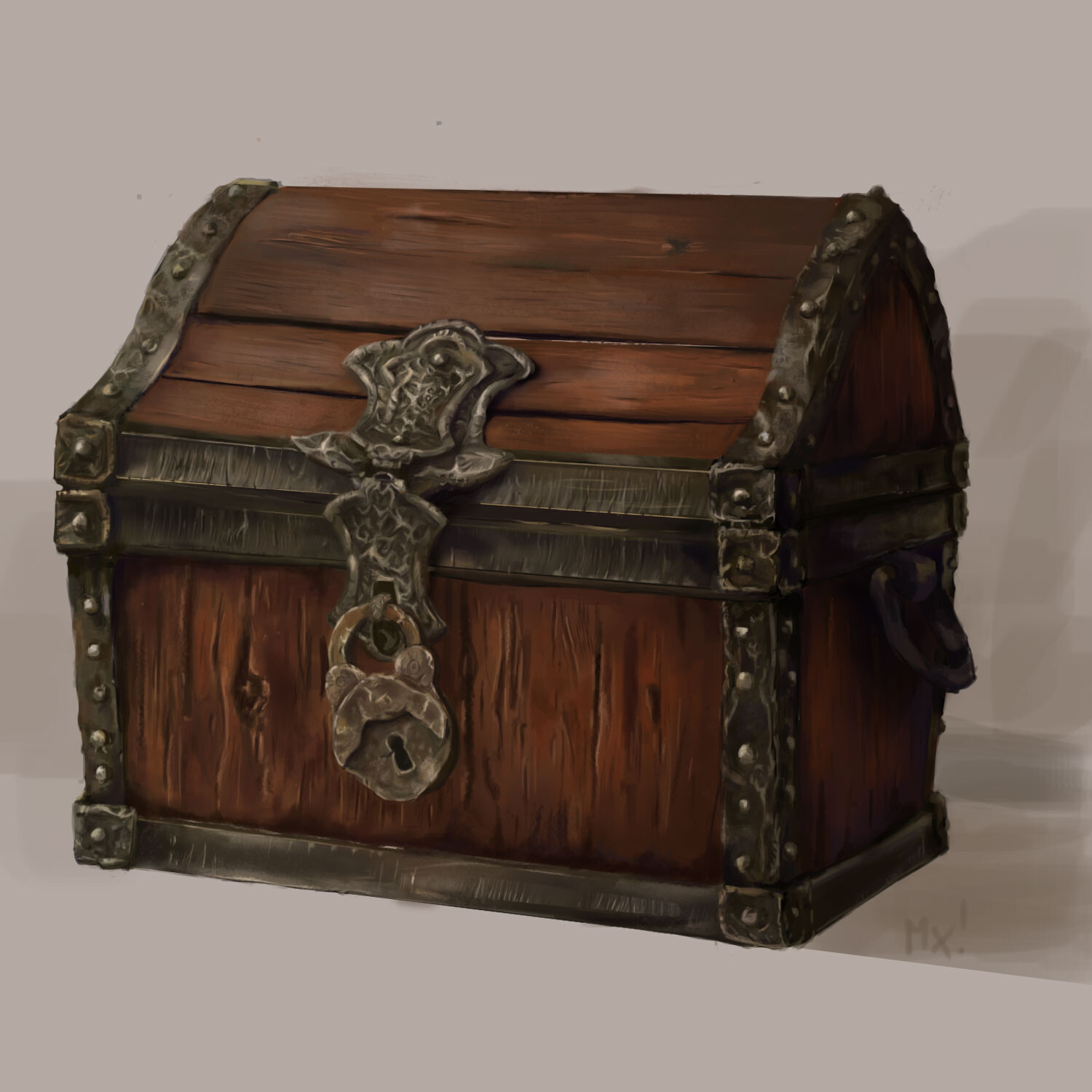 ArtStation - Wooden chest studies