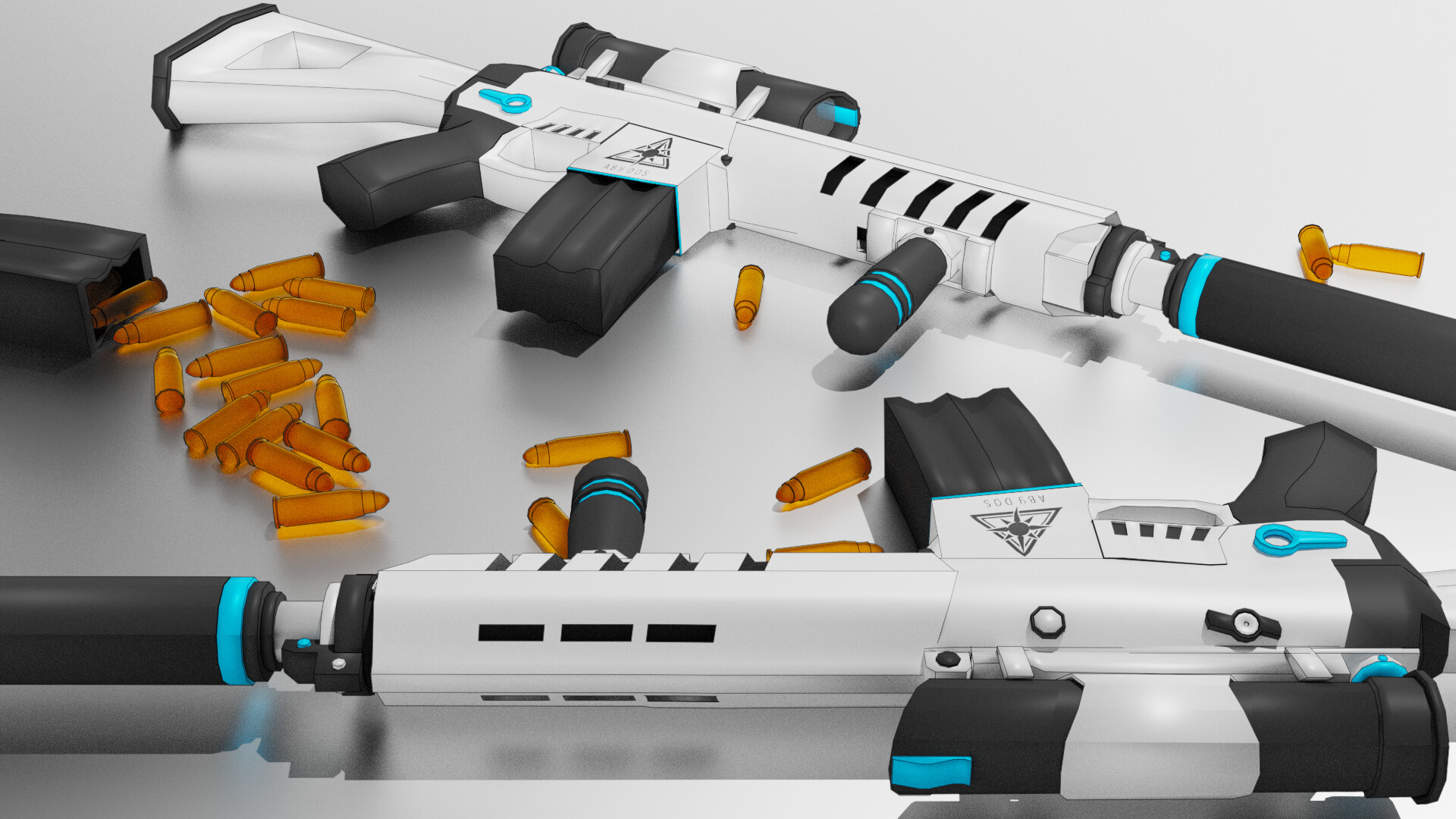 ArtStation - Sunaookami Shiroko's Rifle from Blue Archive