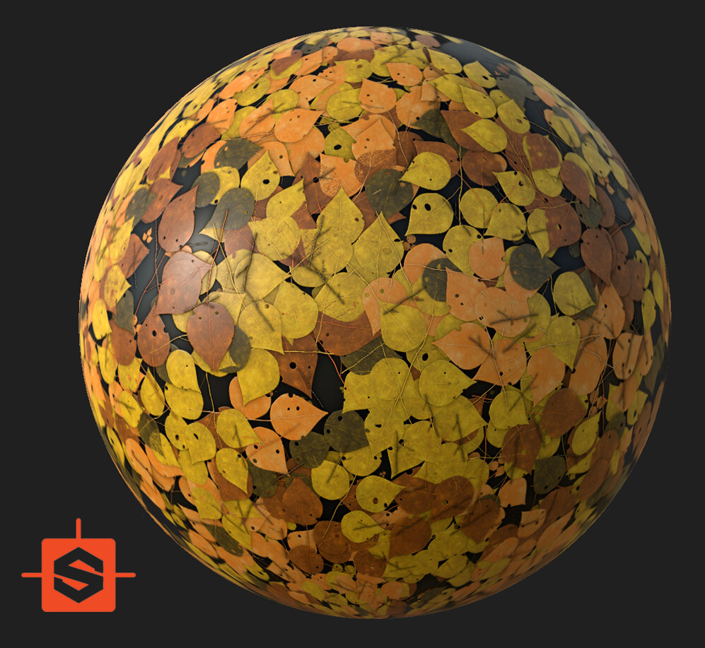 ArtStation - Autumn Leaf Texture