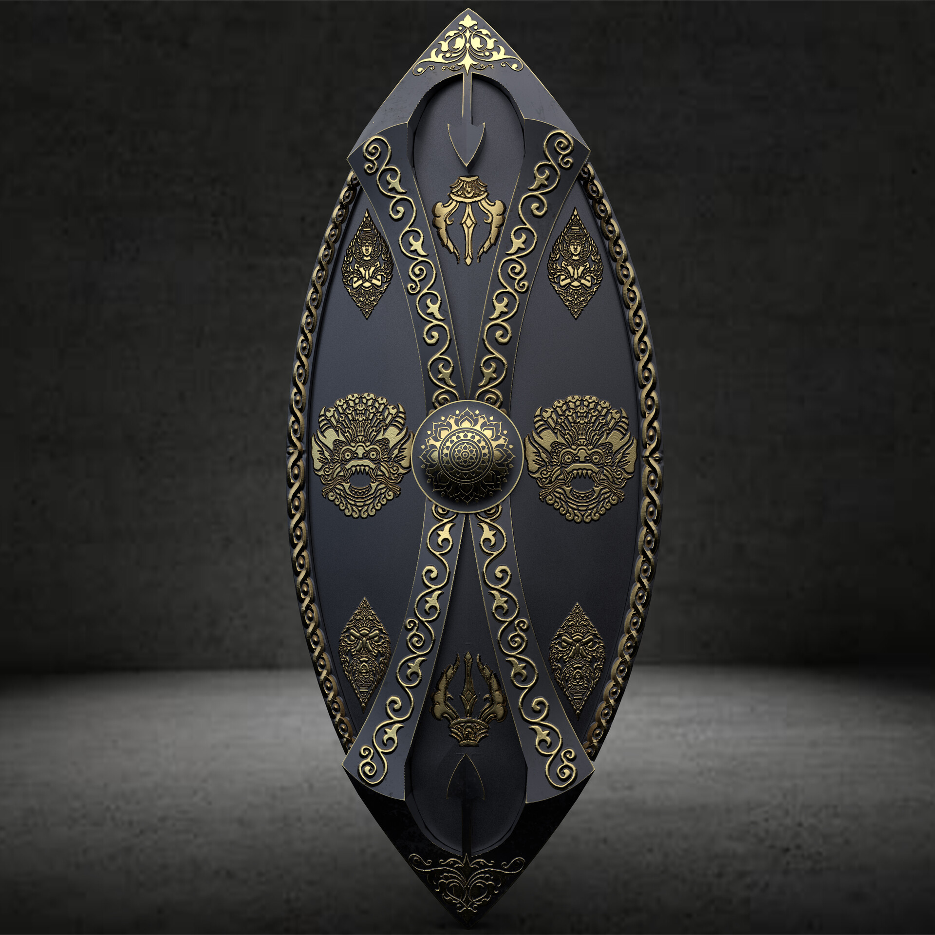 ArtStation - Asian Royal Shield Collection