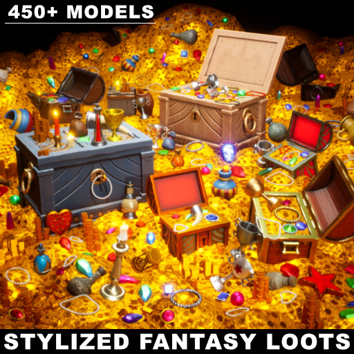ArtStation - STYLIZED - Fantasy Loots Pack