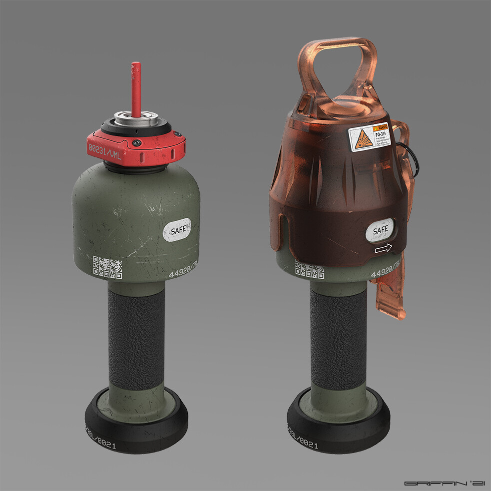 ArtStation - EFG-A2 Frag Grenade concept