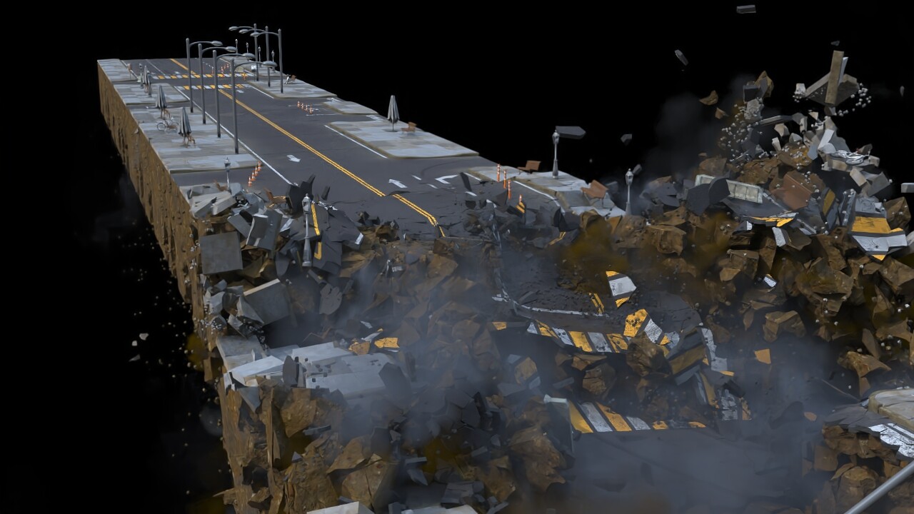 ArtStation - Destruction of the road