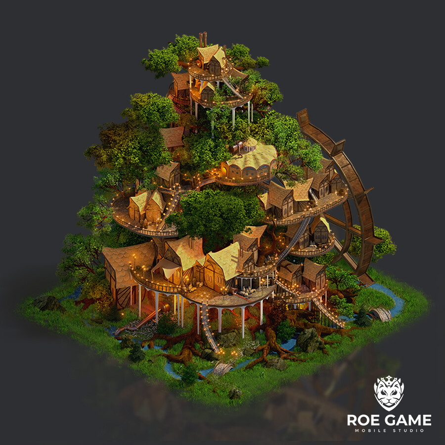 ArtStation - Tree Castle/ROE