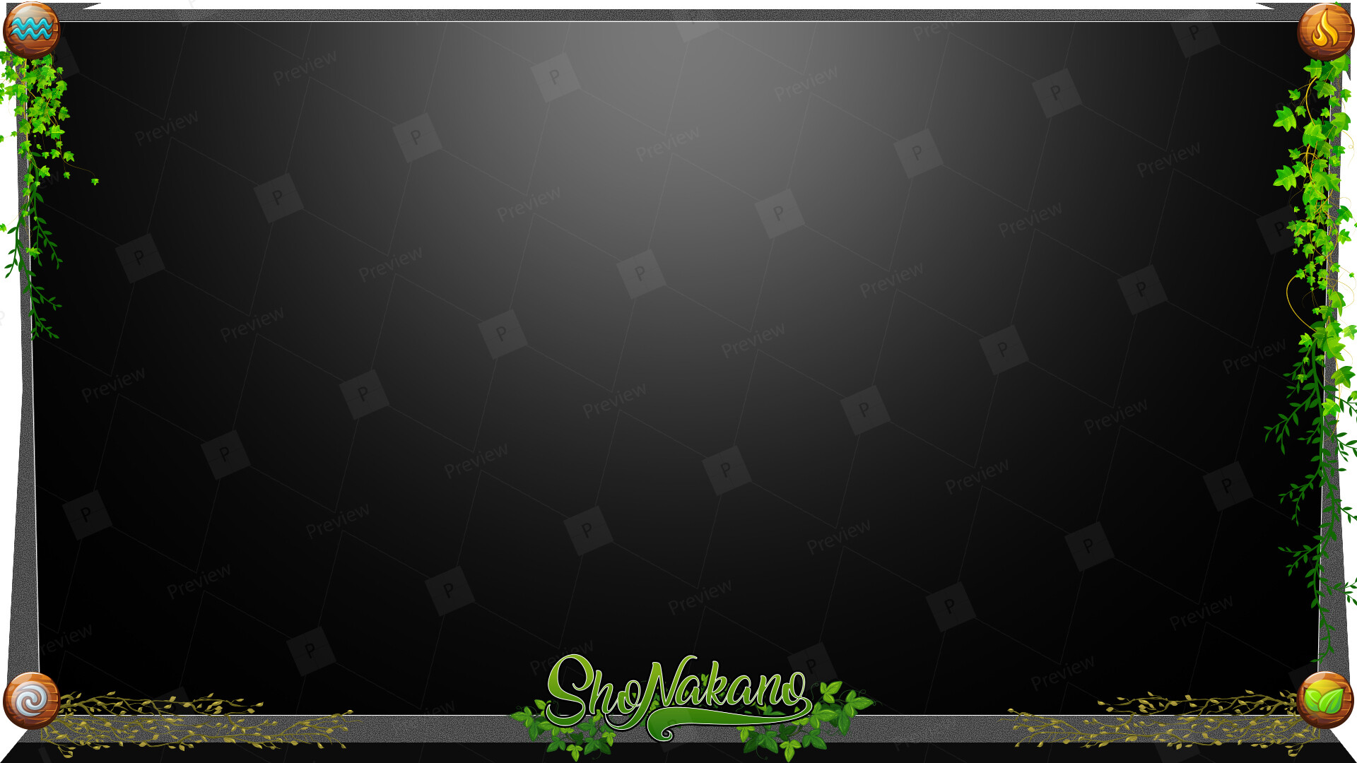 ArtStation - Plants Twitch Overlay with Magical Elements