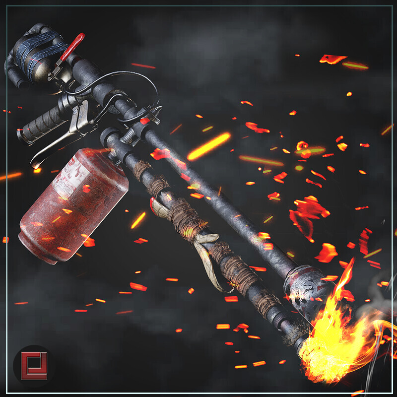 ArtStation - FLAMETHROWER - THE LAST OF US FANART