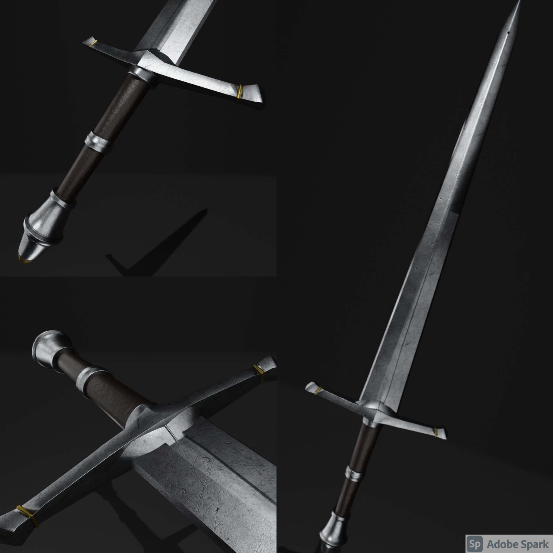 ArtStation - The Lord of the Rings - Aragorn Sword 3D Model