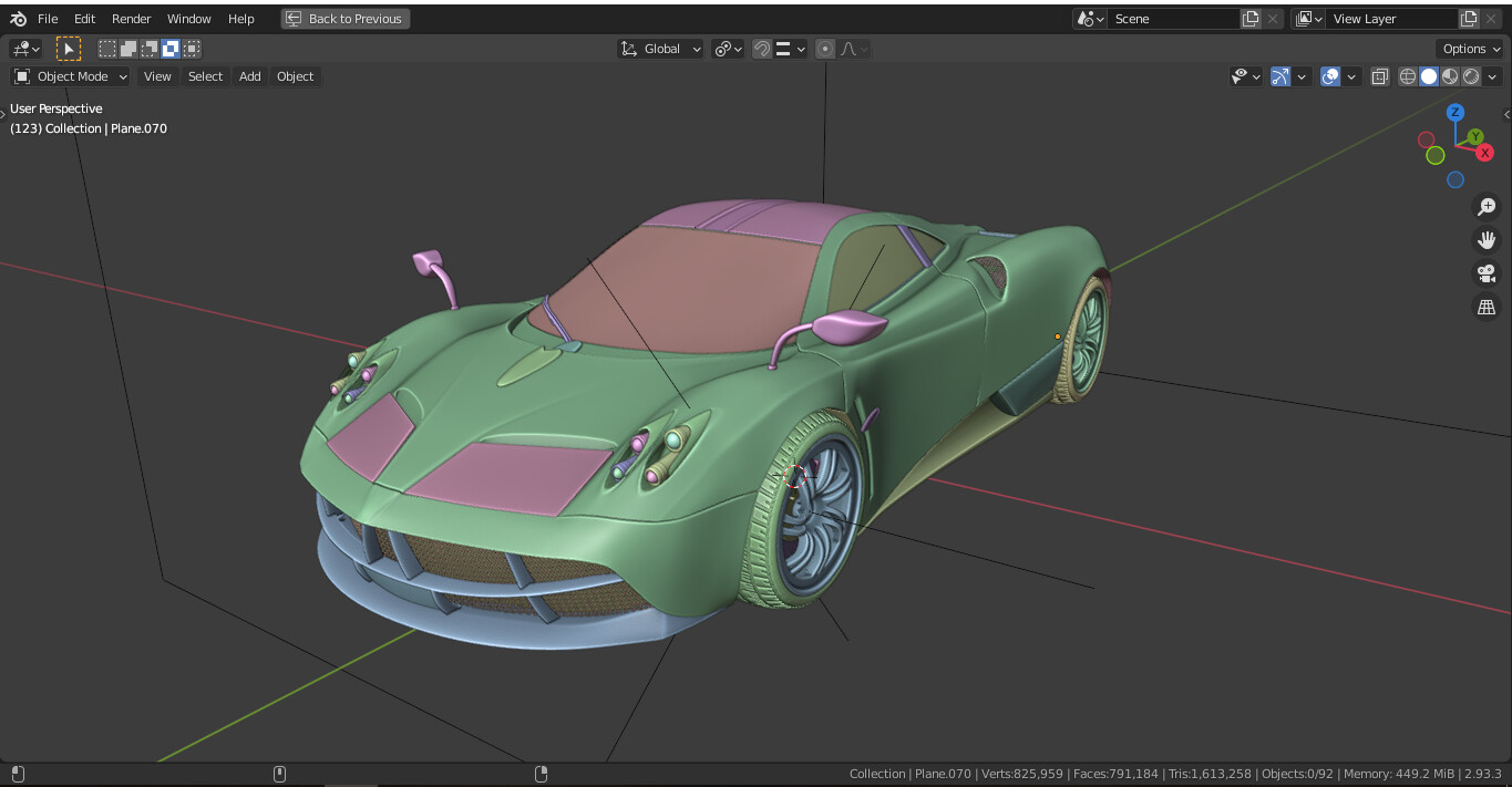ArtStation - wip - Hum3D Car Render Challenge 2021