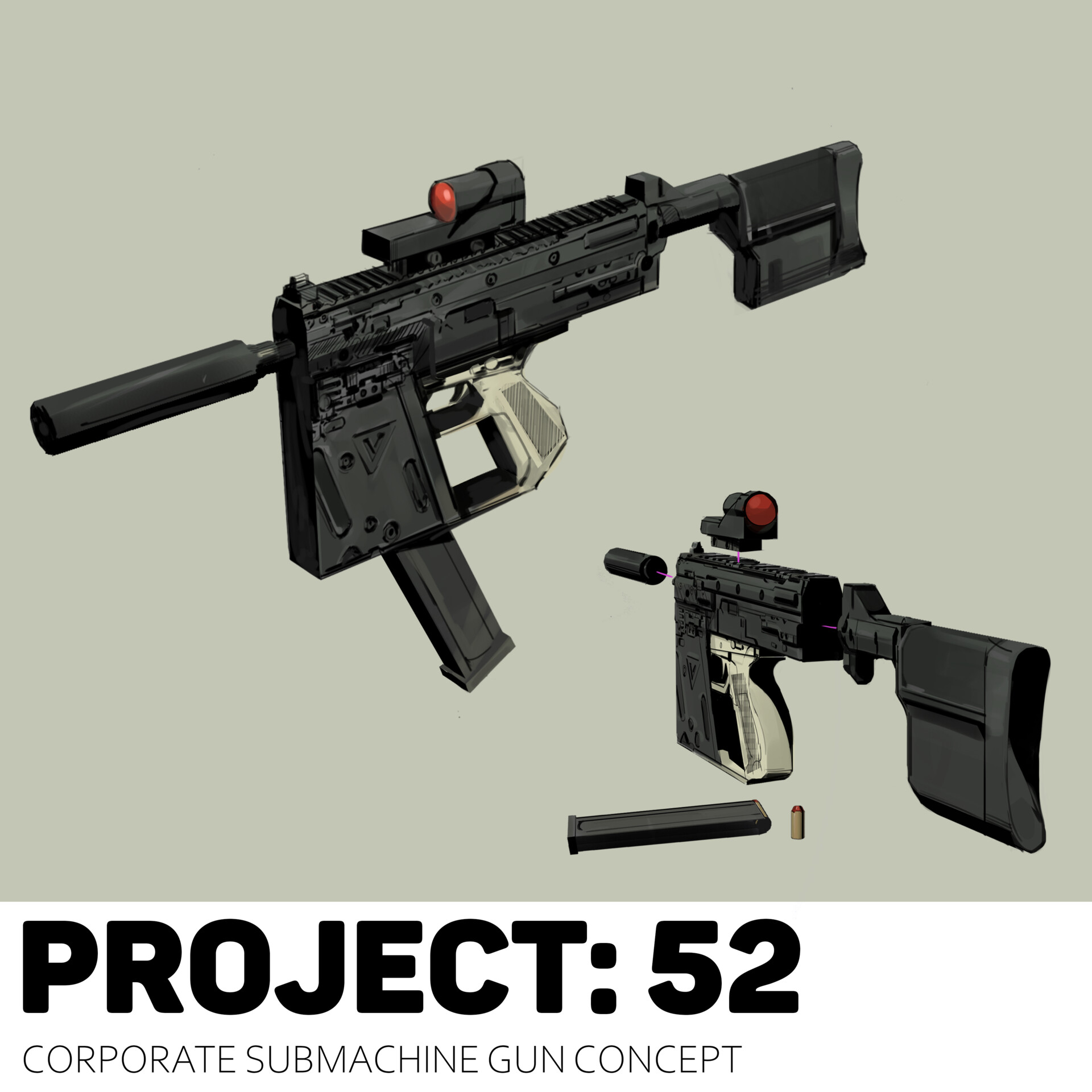 ArtStation - CORPORATE SUBMACHINE GUN CONCEPT