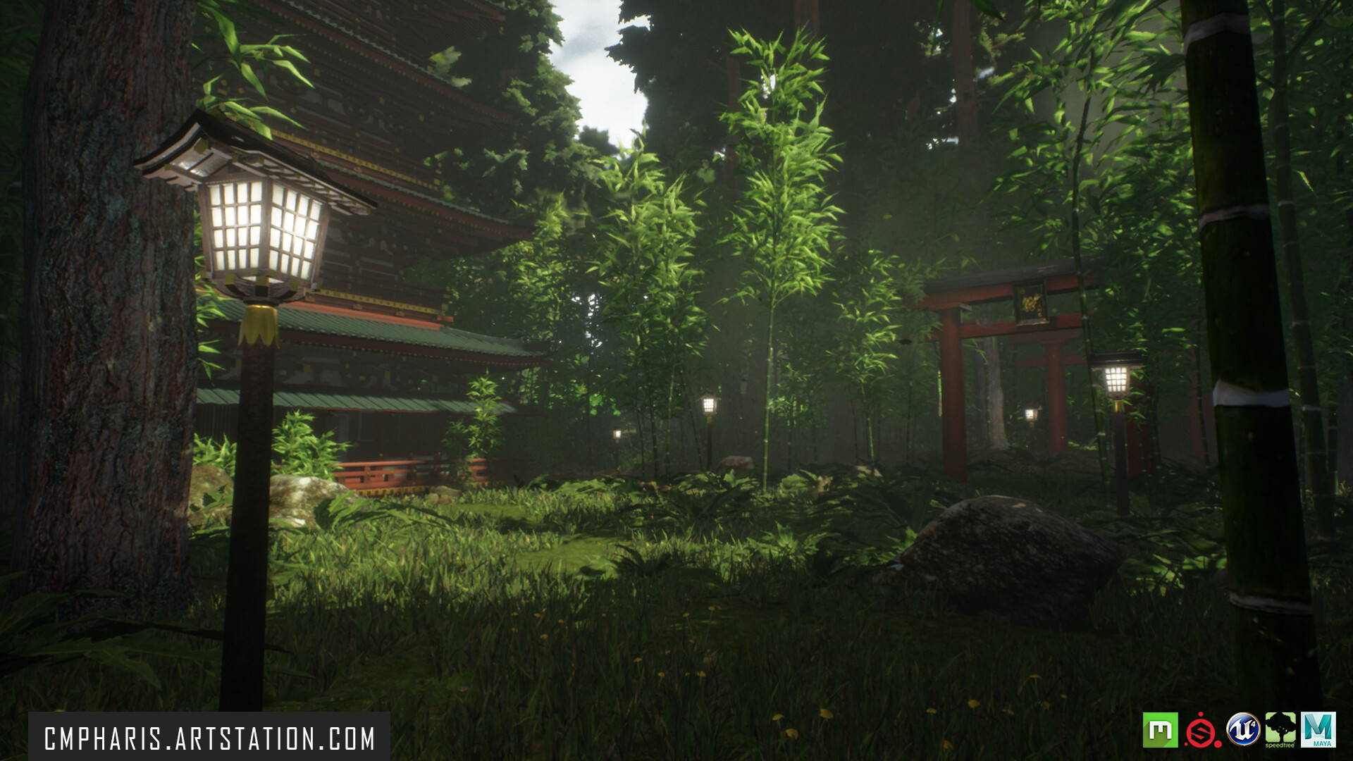 ArtStation - Japanese Garden - 3D Environment