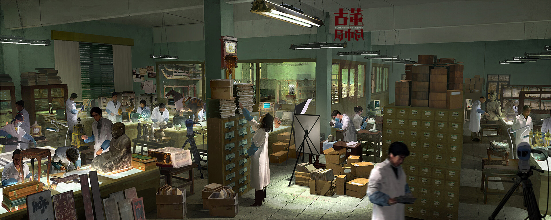 ArtStation - 古董局中局/ Schemes In Antiques ——研究所Research room