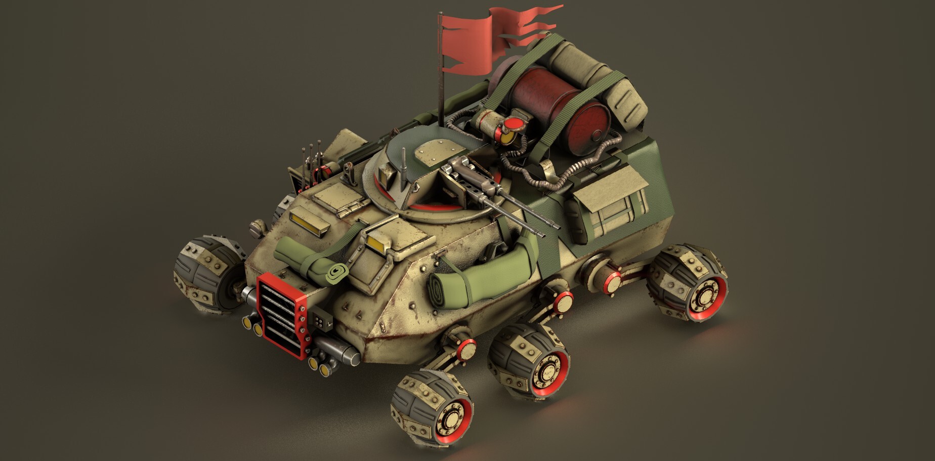 ArtStation - rover tank 3d modeling