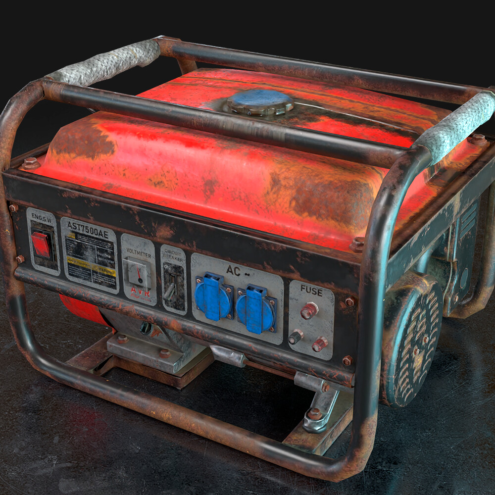 ArtStation - Gasoline Generator - Game Ready