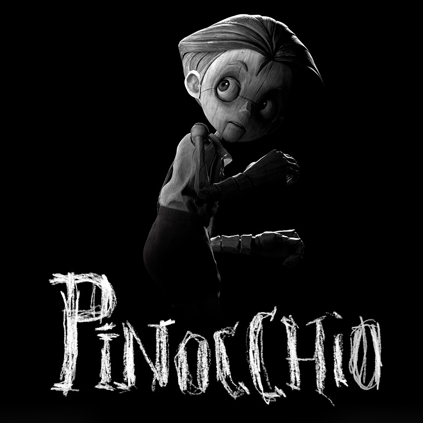 Pinocchio Black And White