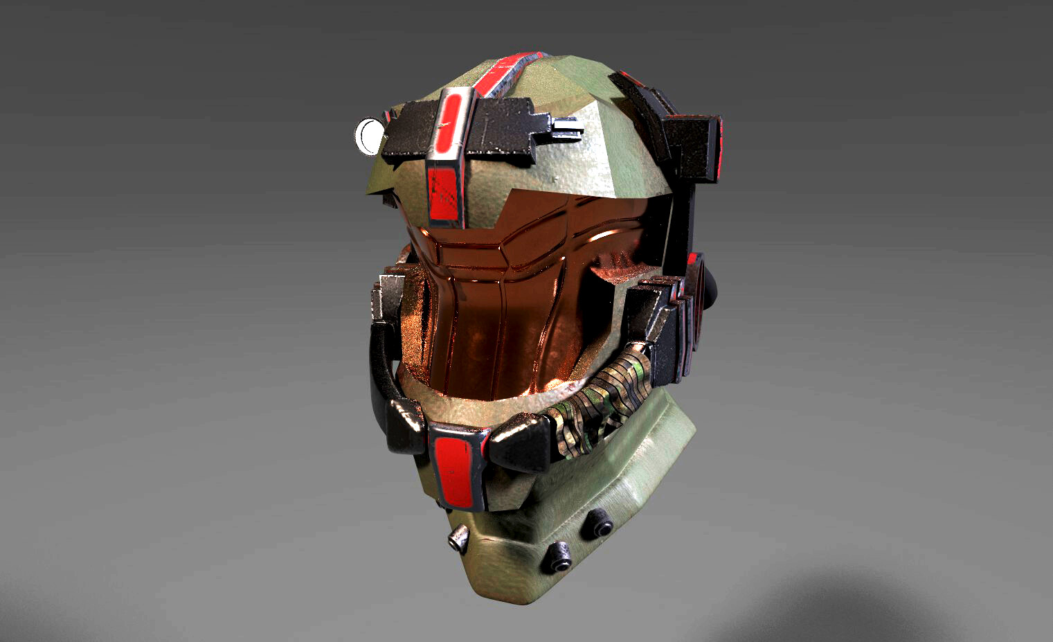 ArtStation - Mecha Soldier Helmet