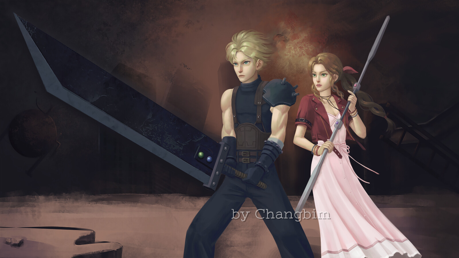 ArtStation - Cloud & Aerith