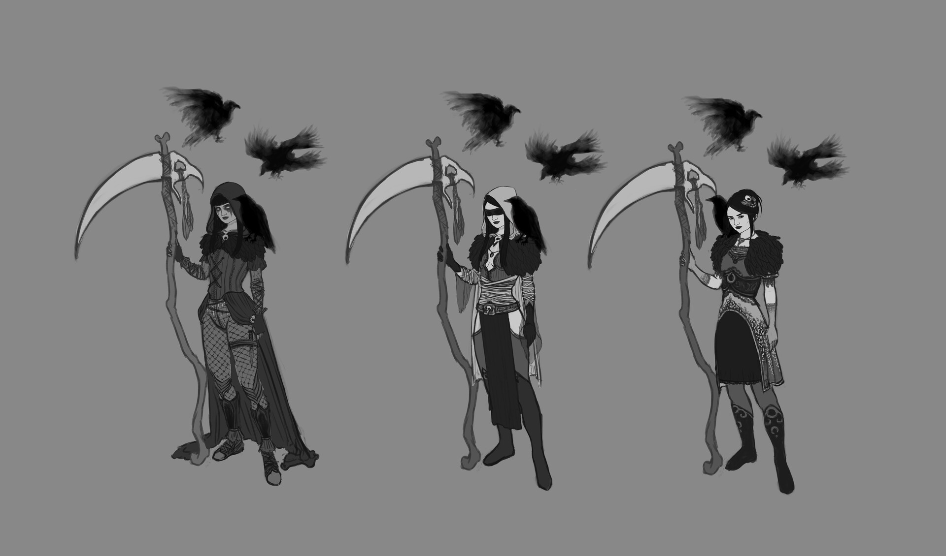 ArtStation - Raven - Character for a Fighting Game - Concept Art