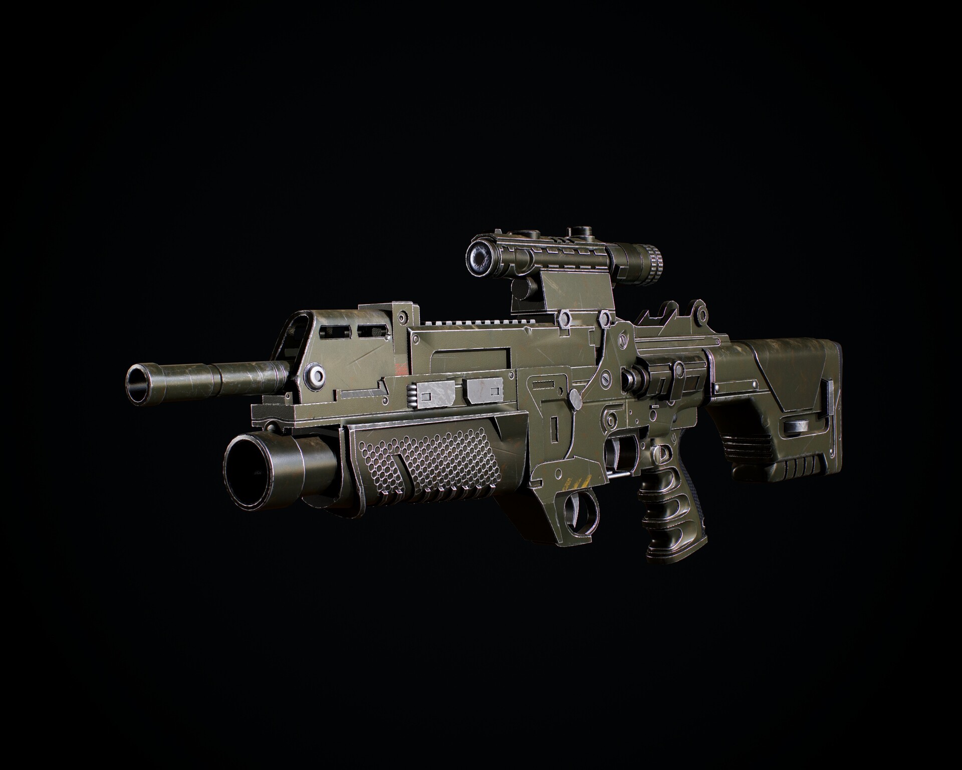 ArtStation - Textured rifle