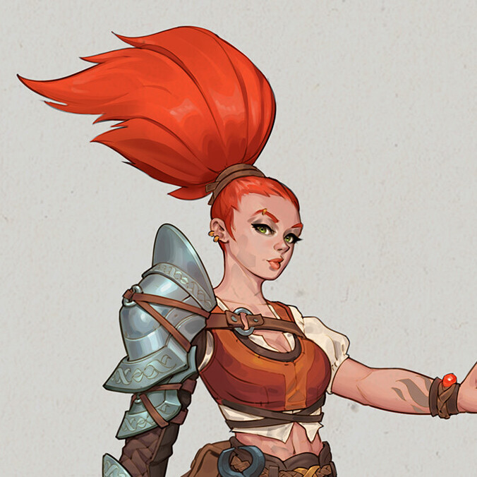 ArtStation - Blacksmith warrior