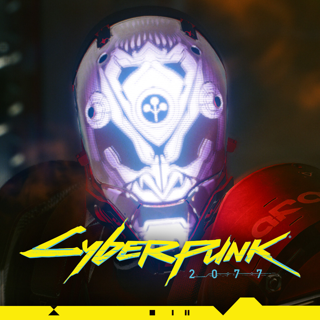Marek Brzezinski - Sandayu Oda mask design - Cyberpunk 2077
