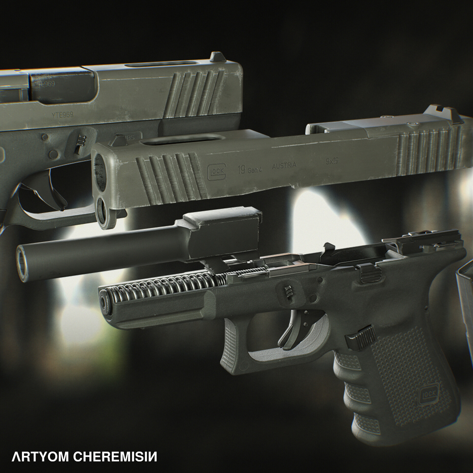 ArtStation - Glock 19 Gen 4