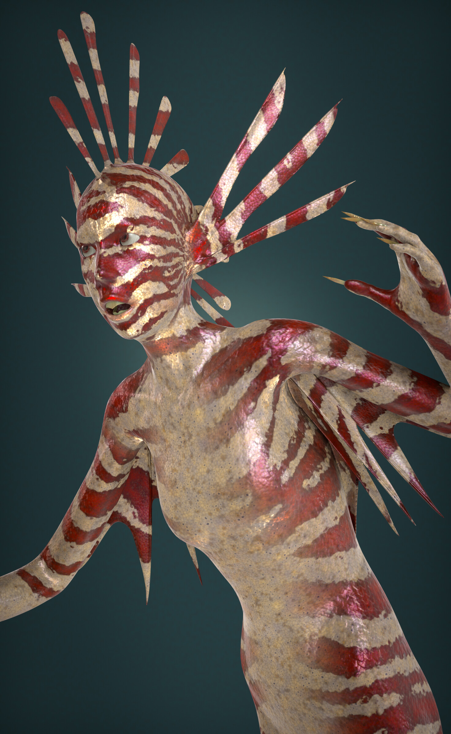 ArtStation - Lionfish Mermaid