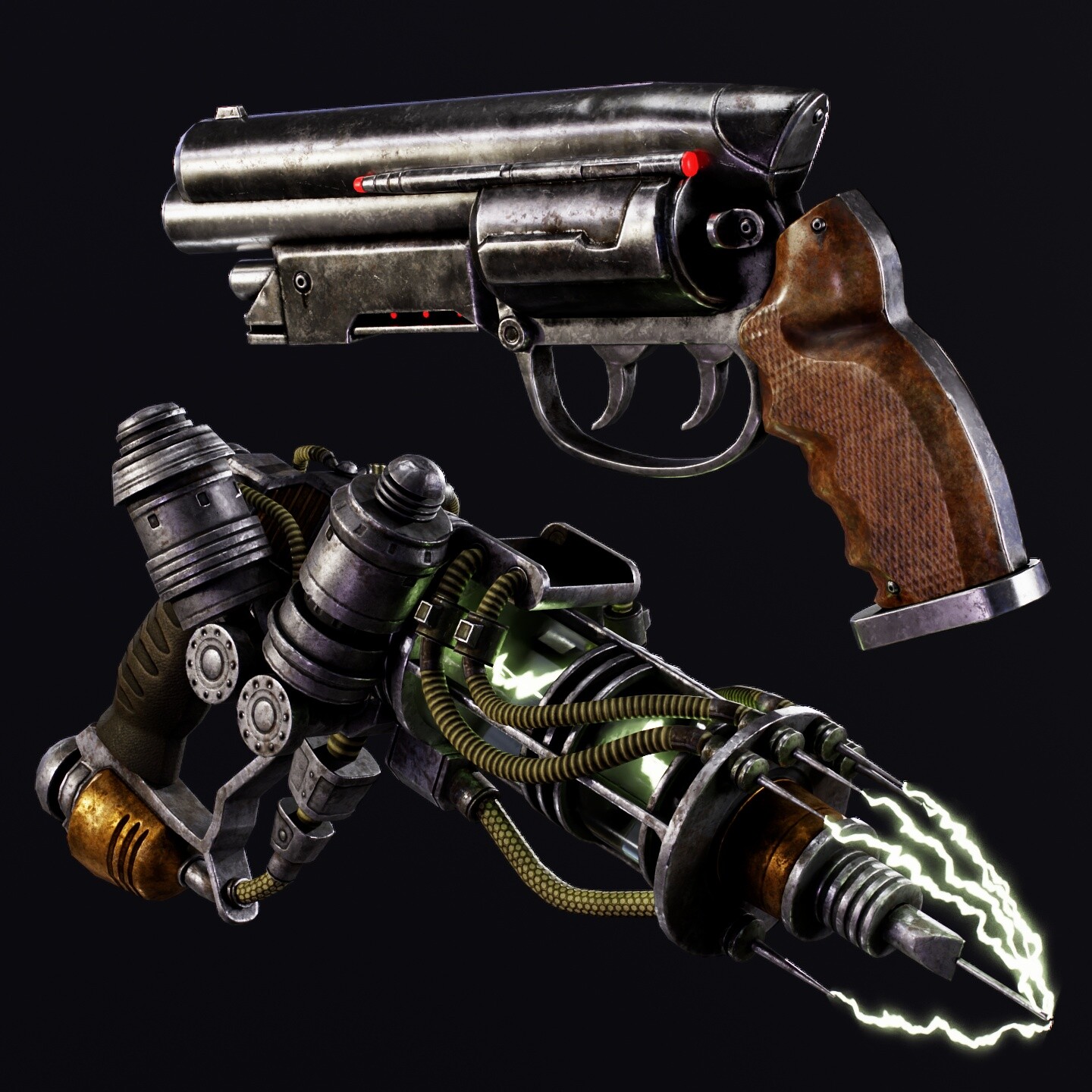 ArtStation - Fallout 3 & NV - Small Guns Remakes