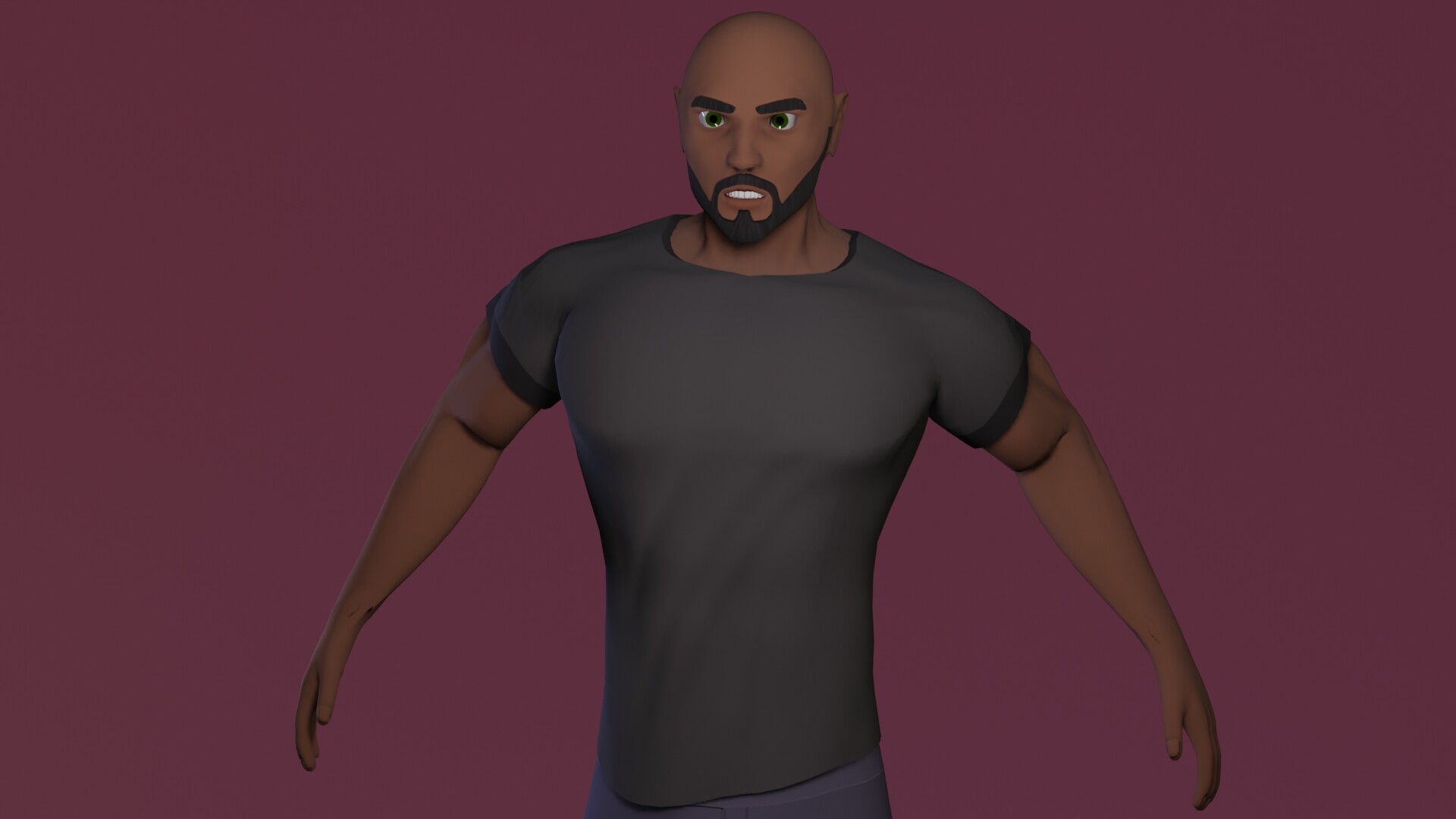 ArtStation - Stylized Rigged Bouncer Character Model