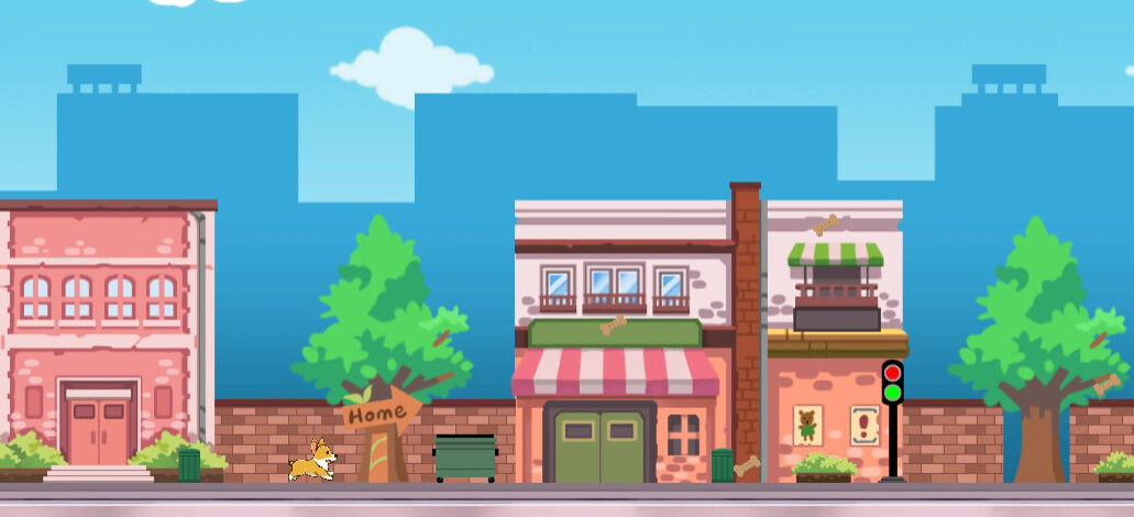 ArtStation - 2D Environment Art : Street