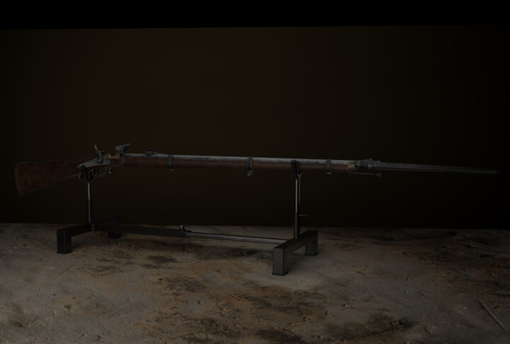 ArtStation - Russian battle rifle 1856 "Krinka"