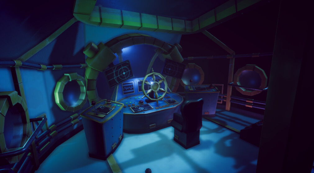 ArtStation - Stylized deep-sea submarine