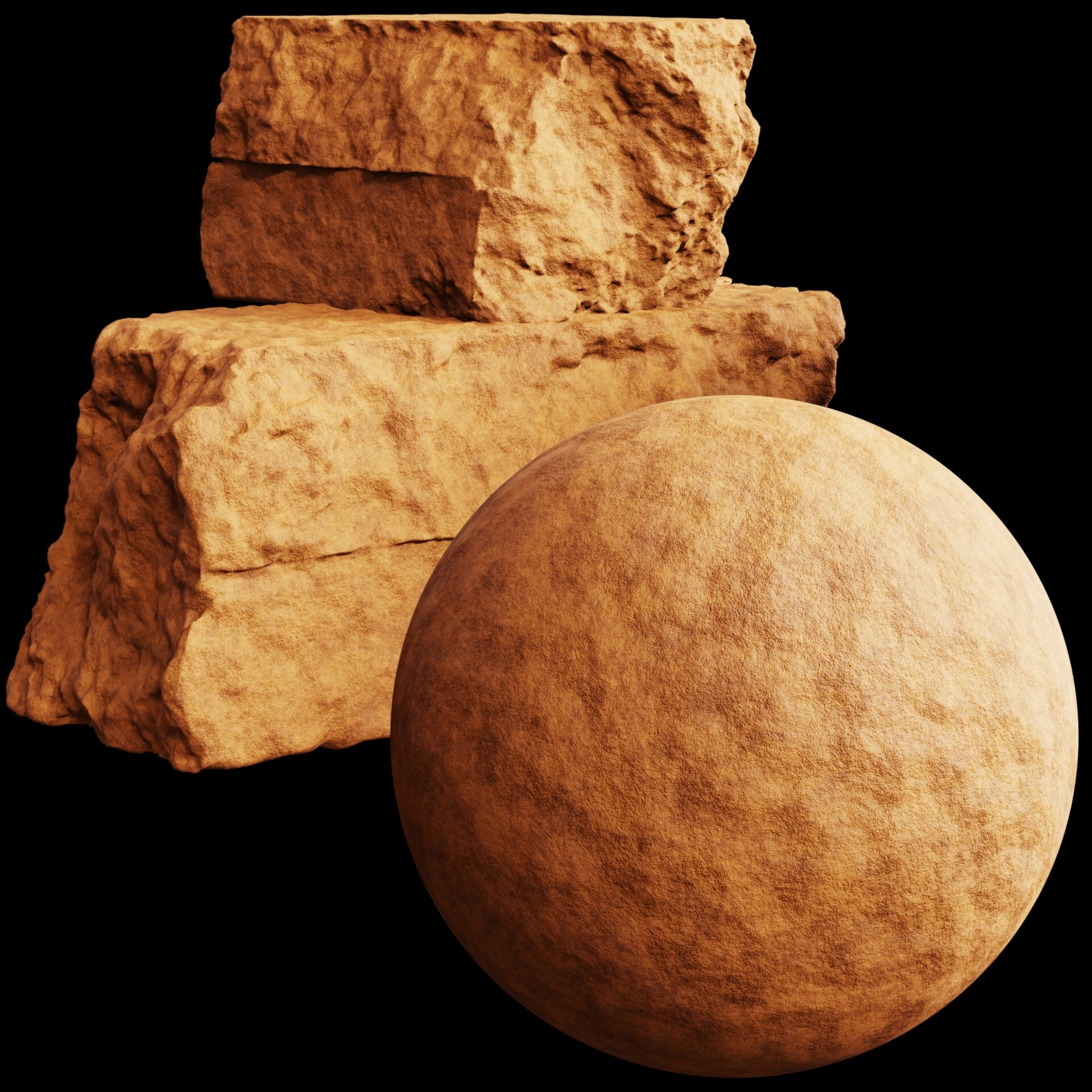 ArtStation - Procedural Sandstone Material (Blender Tutorial)