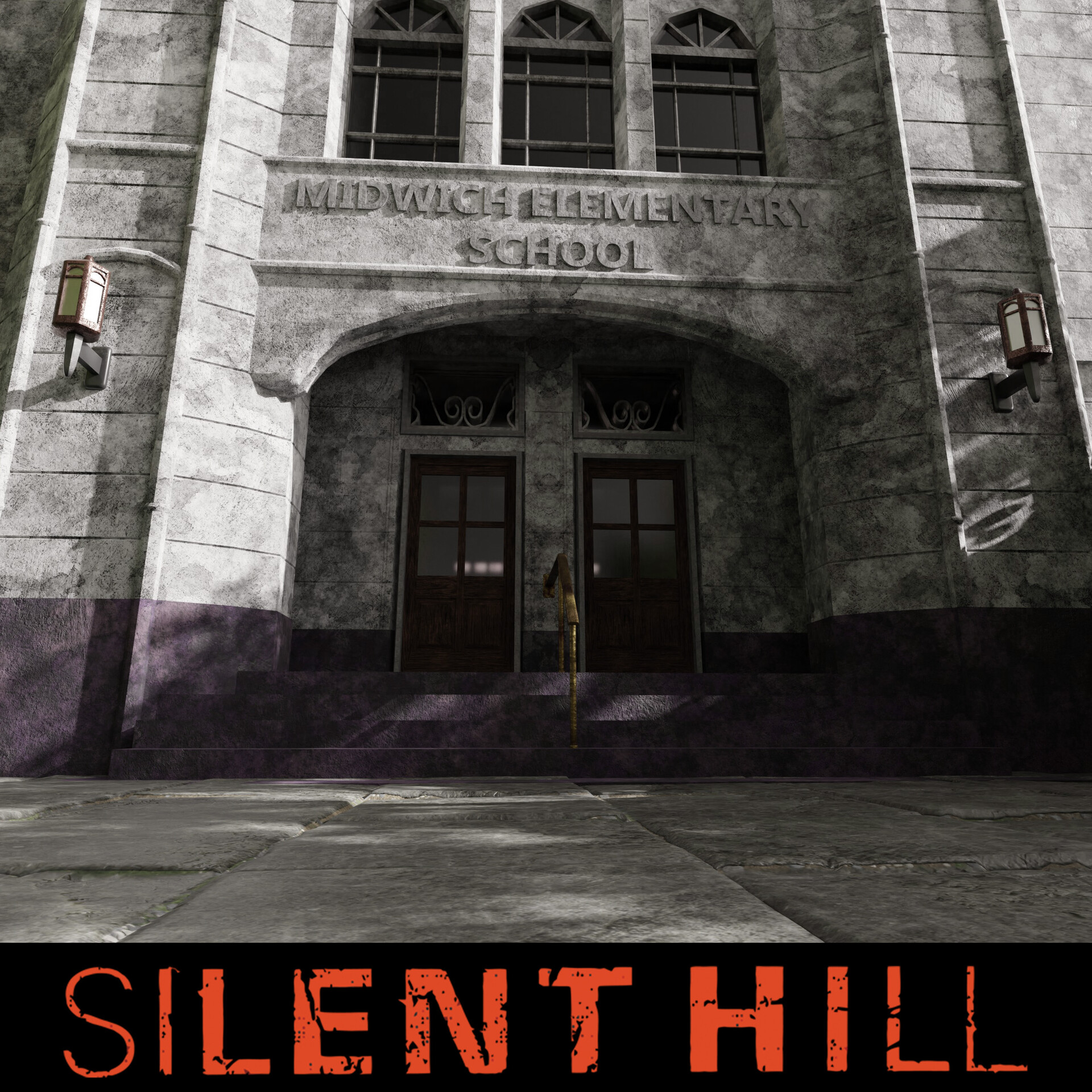 ArtStation - Silent Hill - Midwich Elementary School (Visual Remake)