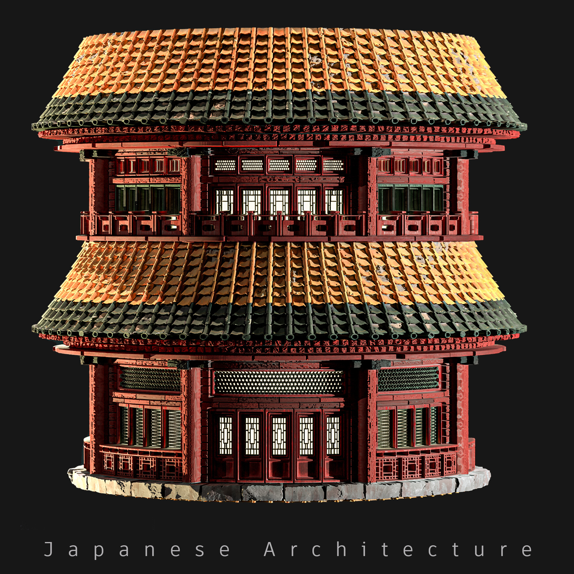 ArtStation - Japanese Architecture-Facade Material 02