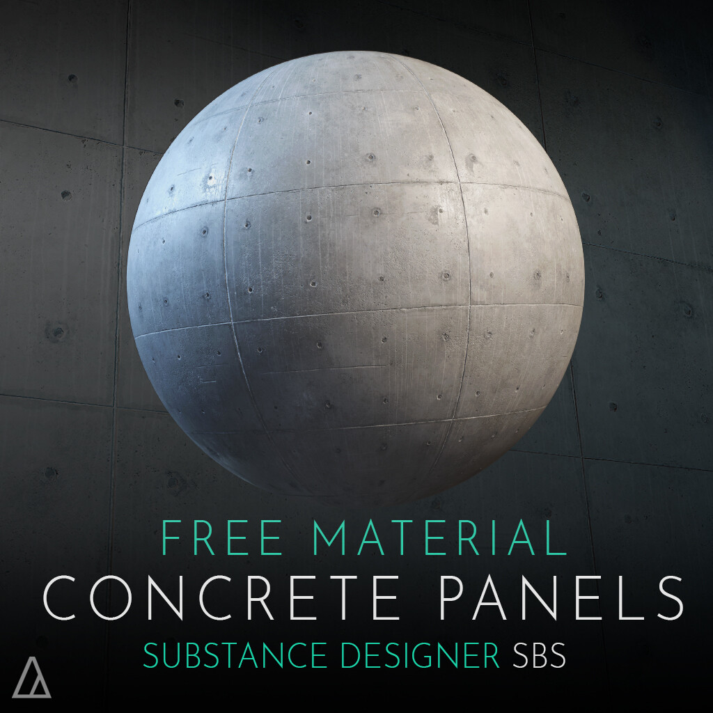 Adam Dudley Art - Free | Substance 3D Designer | Concrete Panels