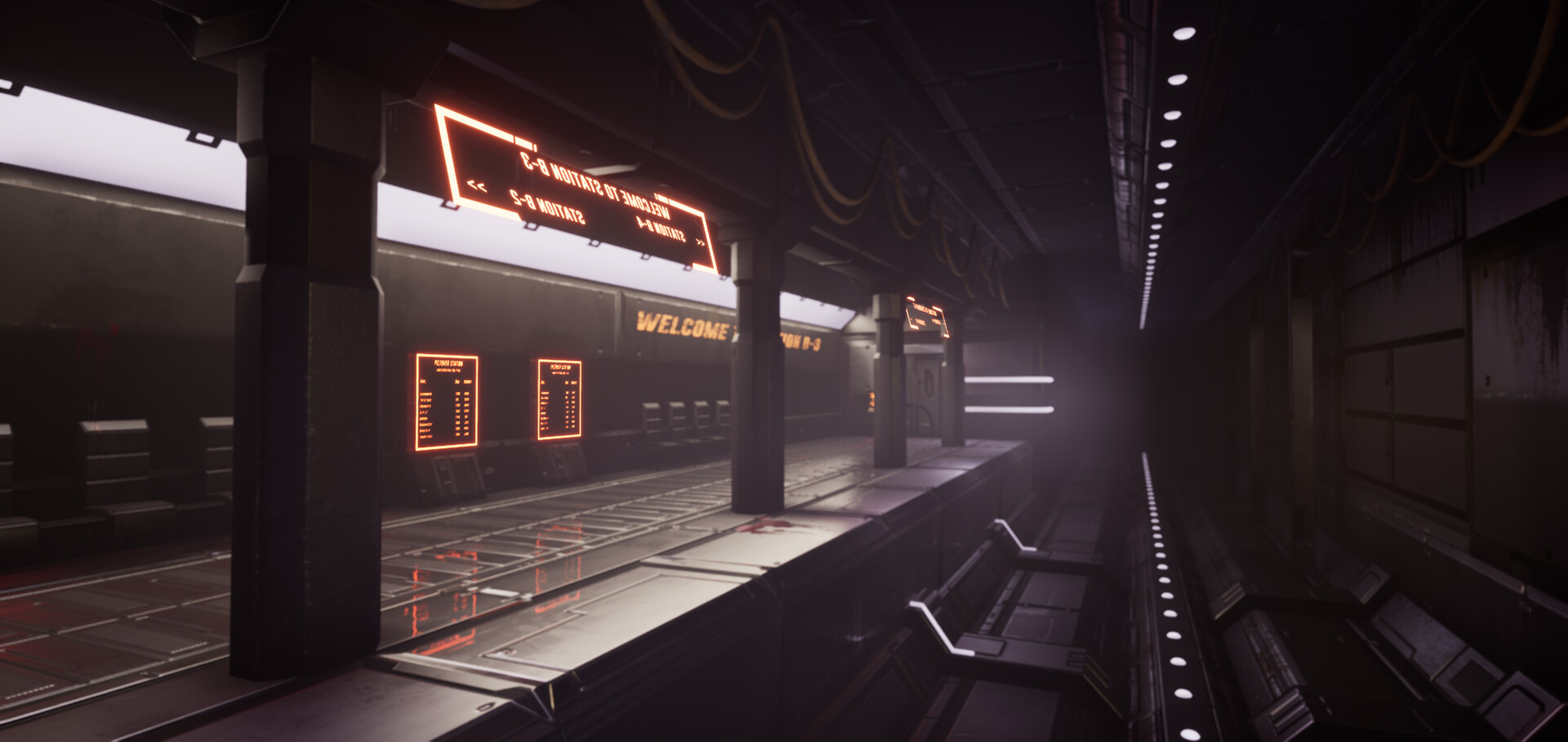 ArtStation - Futuristic Subway Station