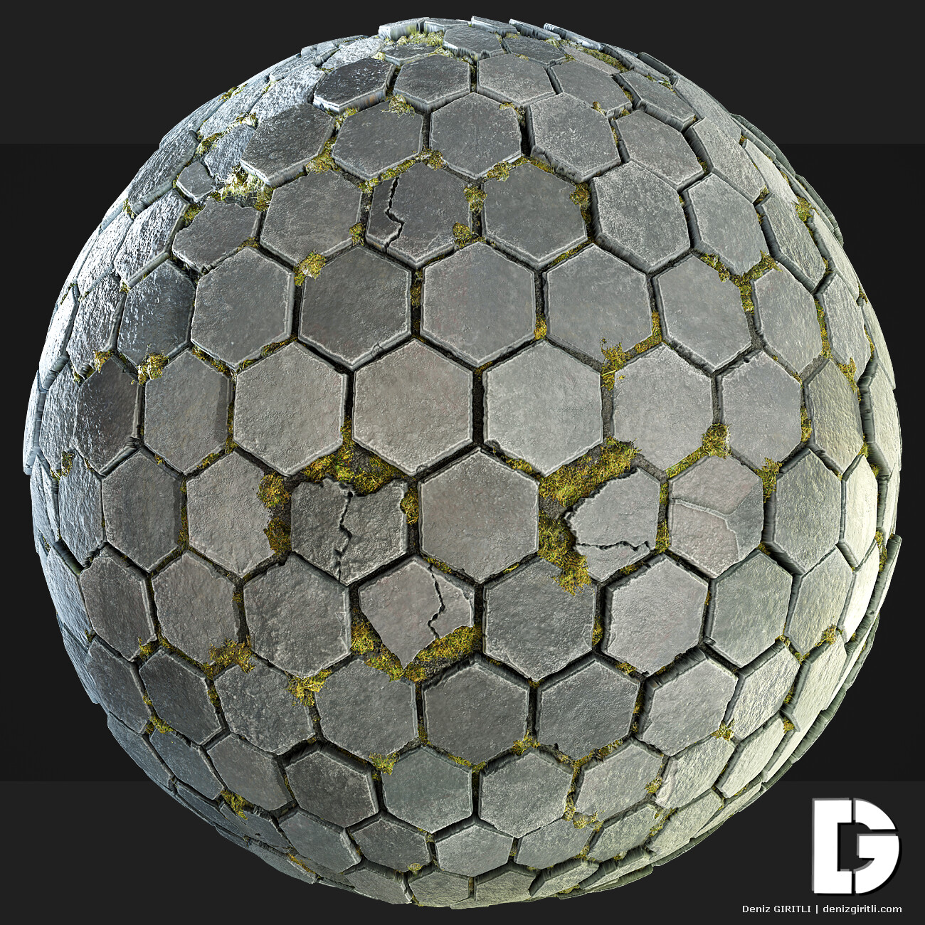 ArtStation - Concrete Paving Slabs - Substance Designer