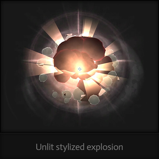 ArtStation - Unlit stylized explosion
