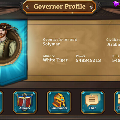 ArtStation - War strategy game UI Design