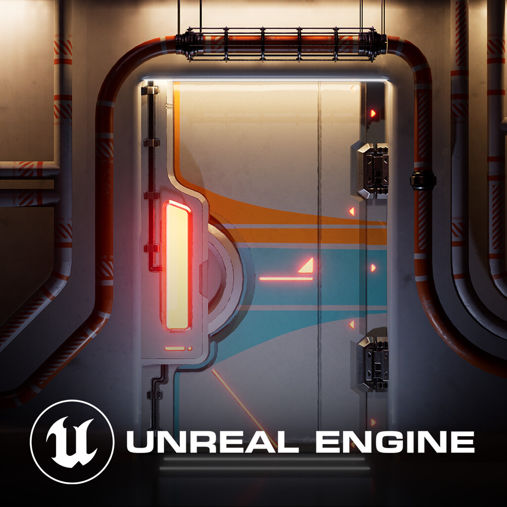 ArtStation - ECHO | Sci-Fi Laboratory Door